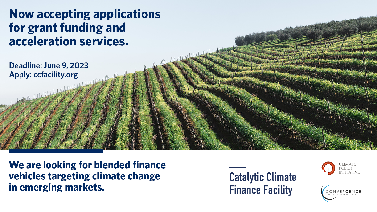 Convergence And Cpi Launch Usd 12 Million Catalytic Climate Finance