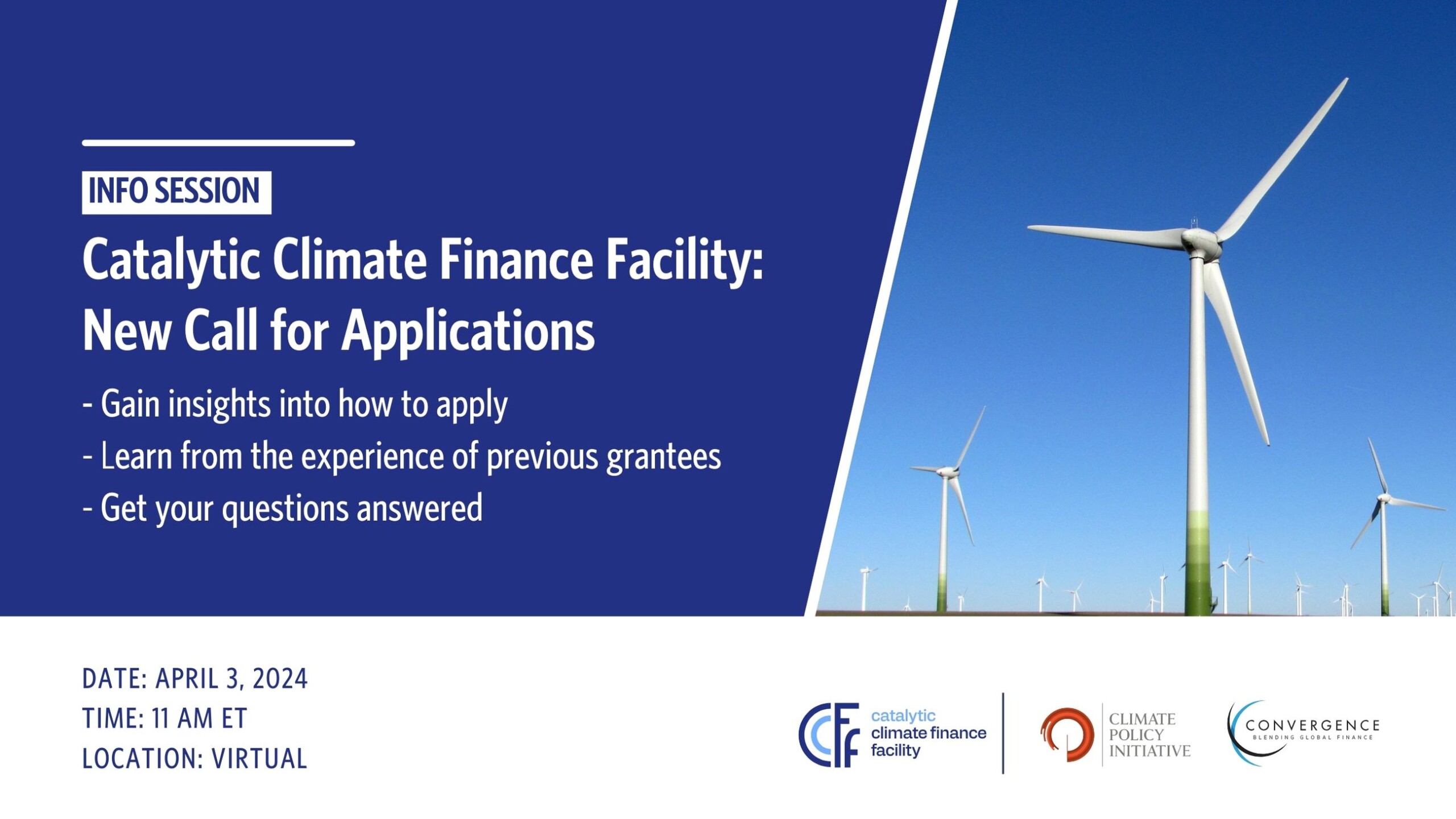 Catalytic Climate Finance Facility: New Call for Applications | The Global Innovation Lab for ...